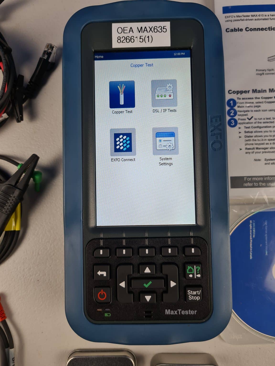 EXFO MAX-635 MaxTester ADSL2 VDSL2 Copper