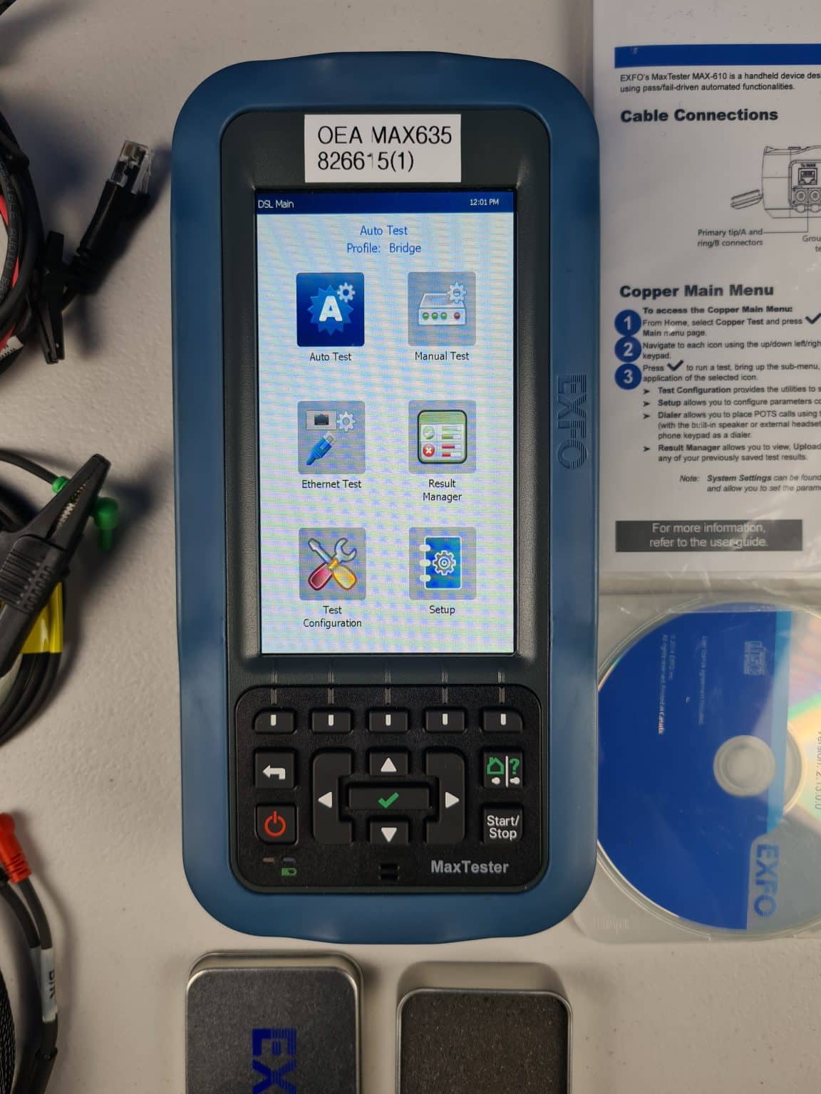 EXFO MAX-635 MaxTester ADSL2 VDSL2 Copper