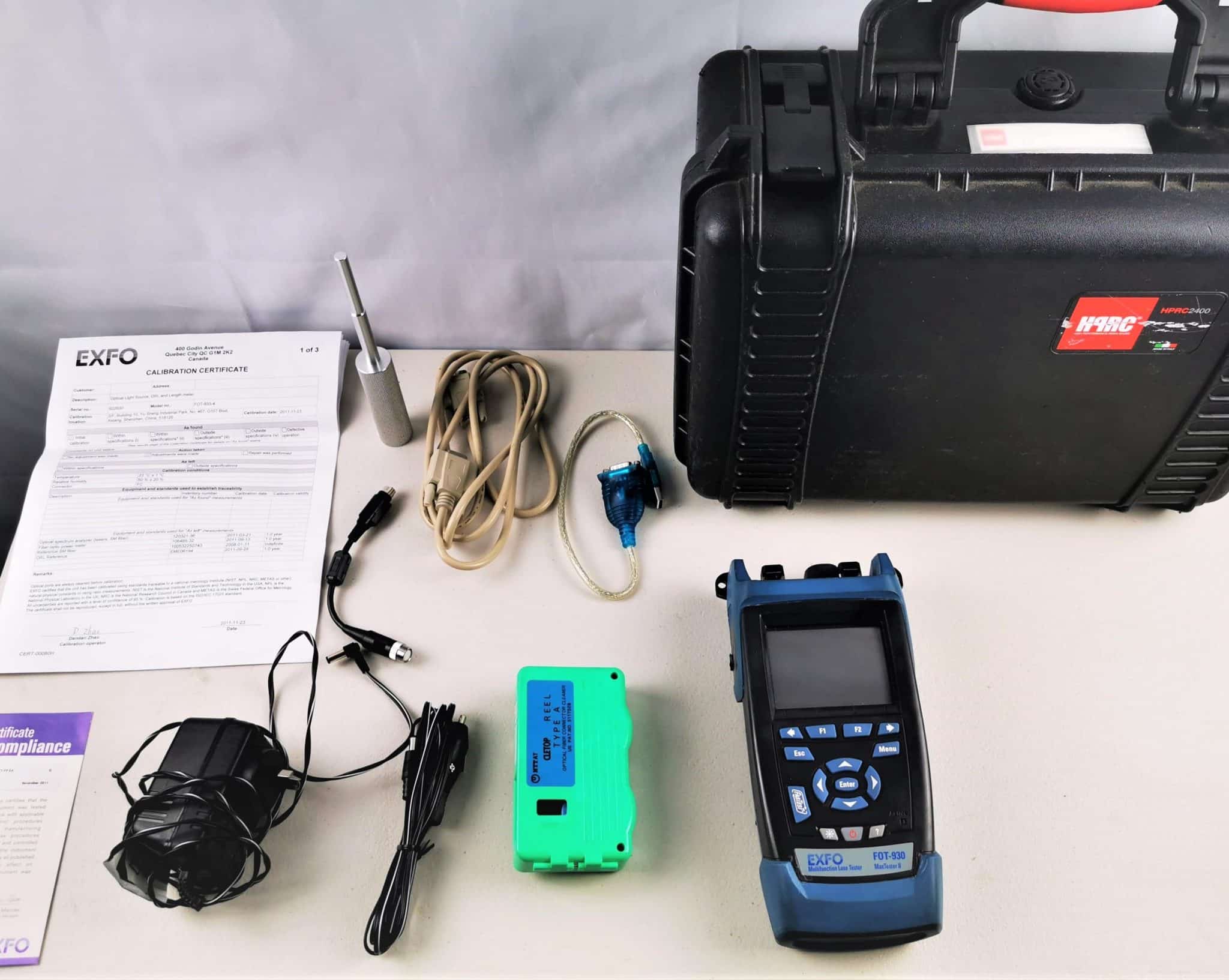 EXFO MaxTester II FOT-930 SM Fiber Loss Tester With PM, VFL, TalkSet ...