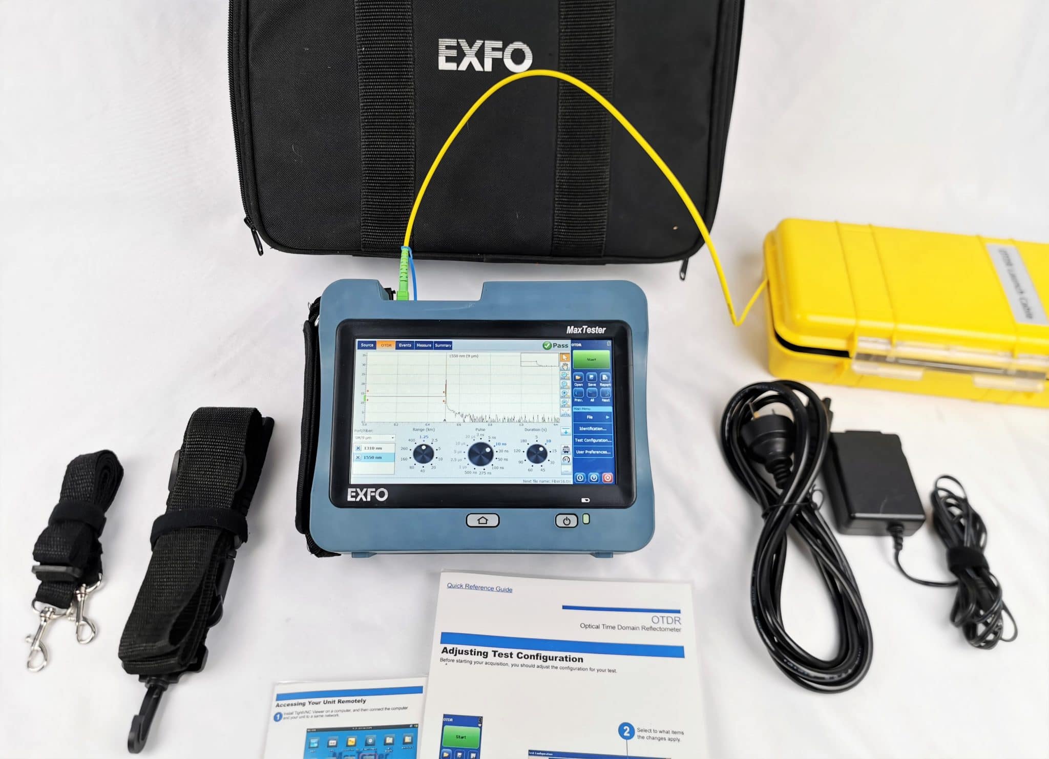 EXFO MAX-720C-Q1-EA-EI Max Tester QUAD SM MM 850/1300nm 1310/1550nm ...