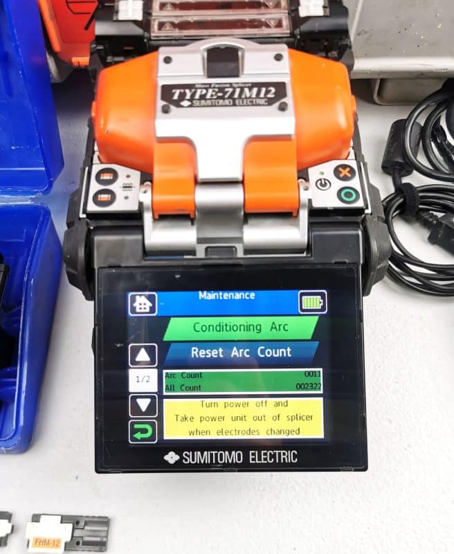 Sumitomo Type 71M12 Ribbon Splicer With FC-6S Cleaver And JR-6 Hot Jack ...