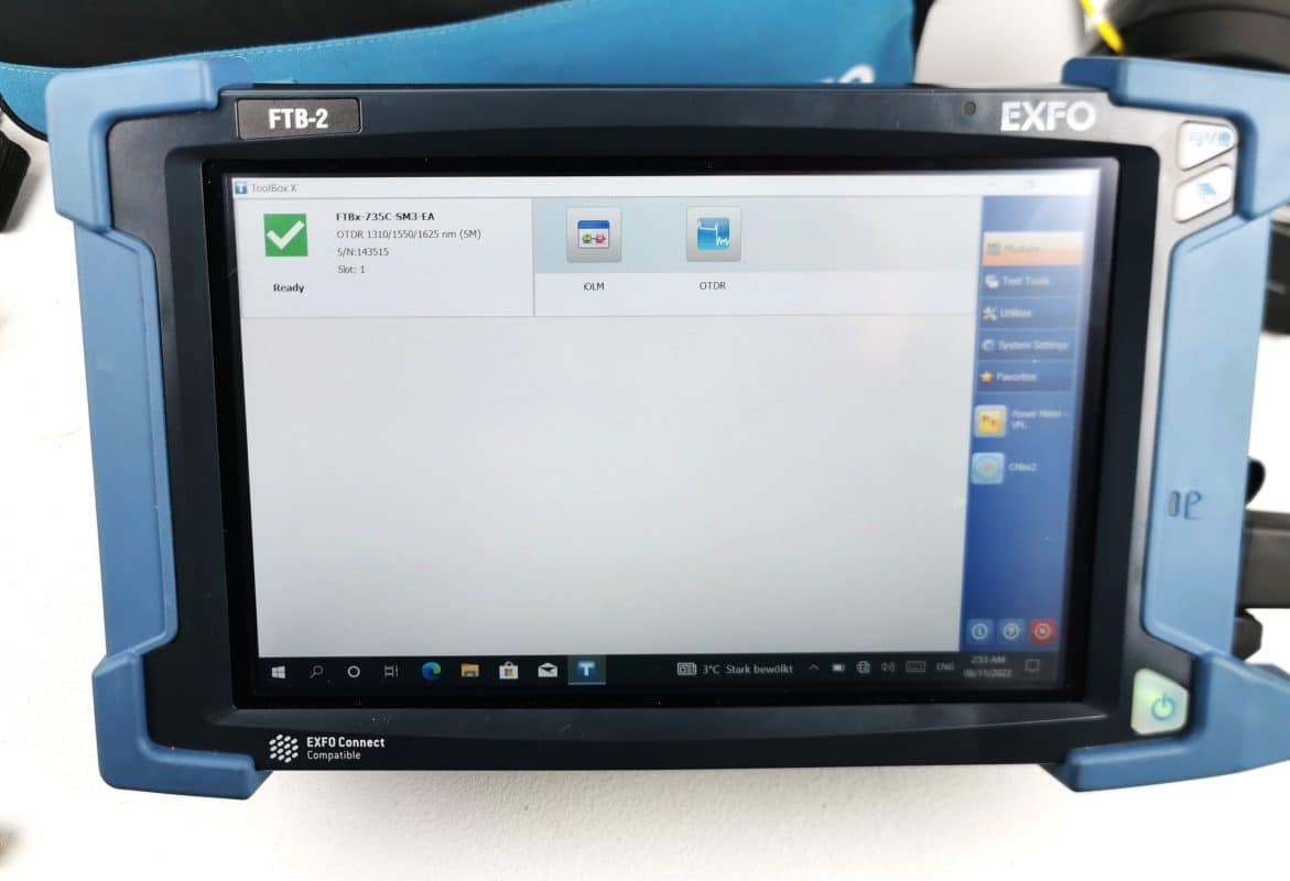 EXFO FTB-2 OTDR With FTBx-735C-SM3 SM 1310/1550/1625nm 42db Module For ...