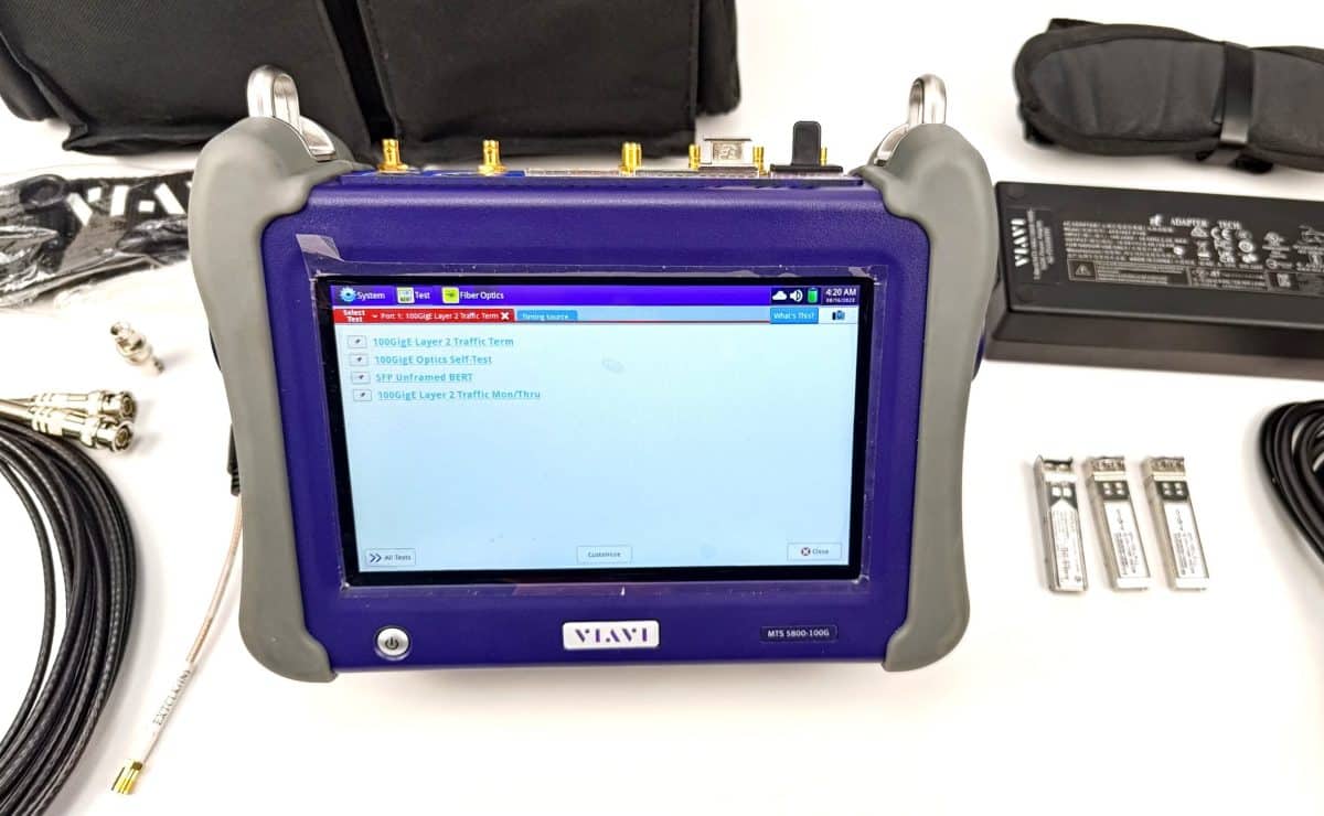 Viavi MTS5800-100G Handheld Modular Network Test Platform Up To 100Gig ...