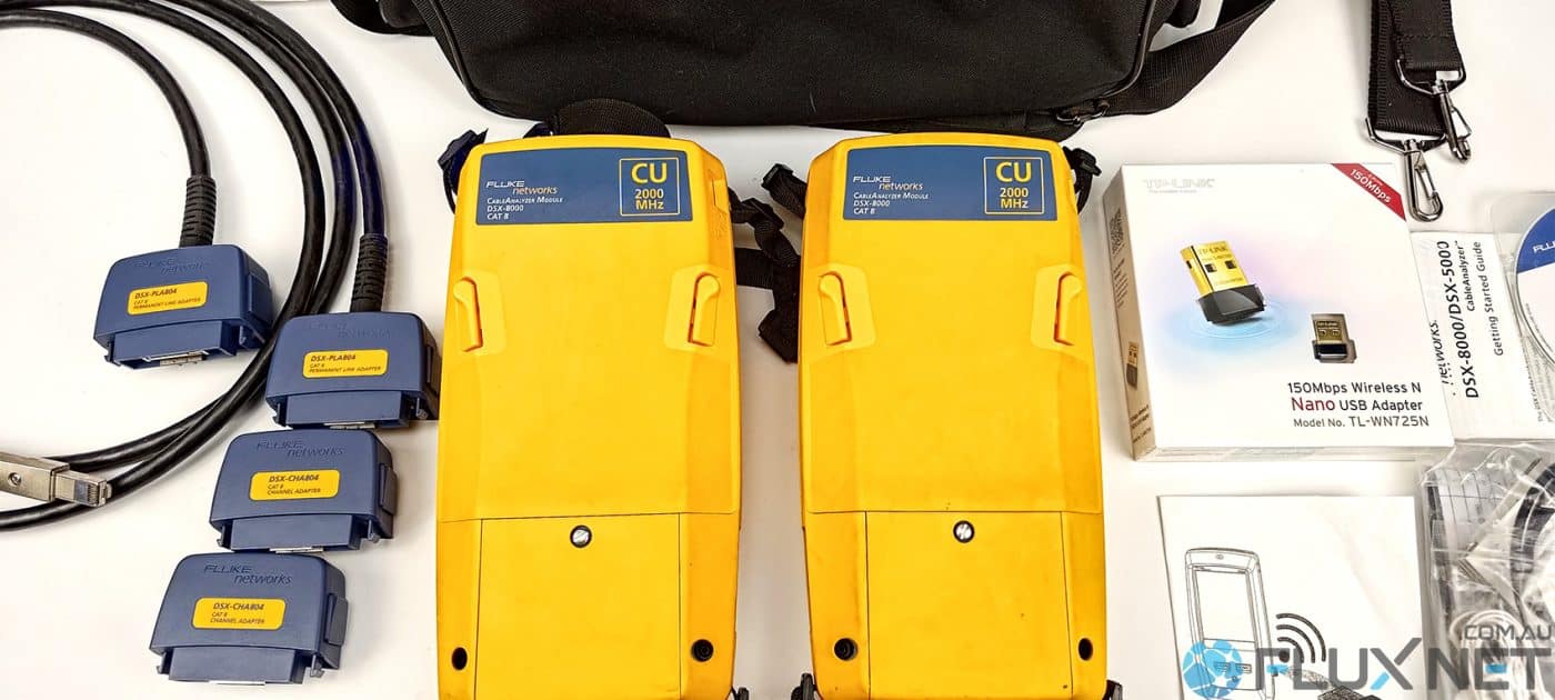 Fluke Networks DSX-8000 | 2 GHz Wi-Fi Enabled Cat 8 CableAnalyzer