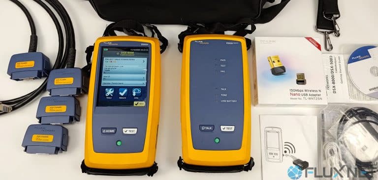 Fluke Networks DSX-8000 | 2 GHz Wi-Fi Enabled Cat 8 CableAnalyzer