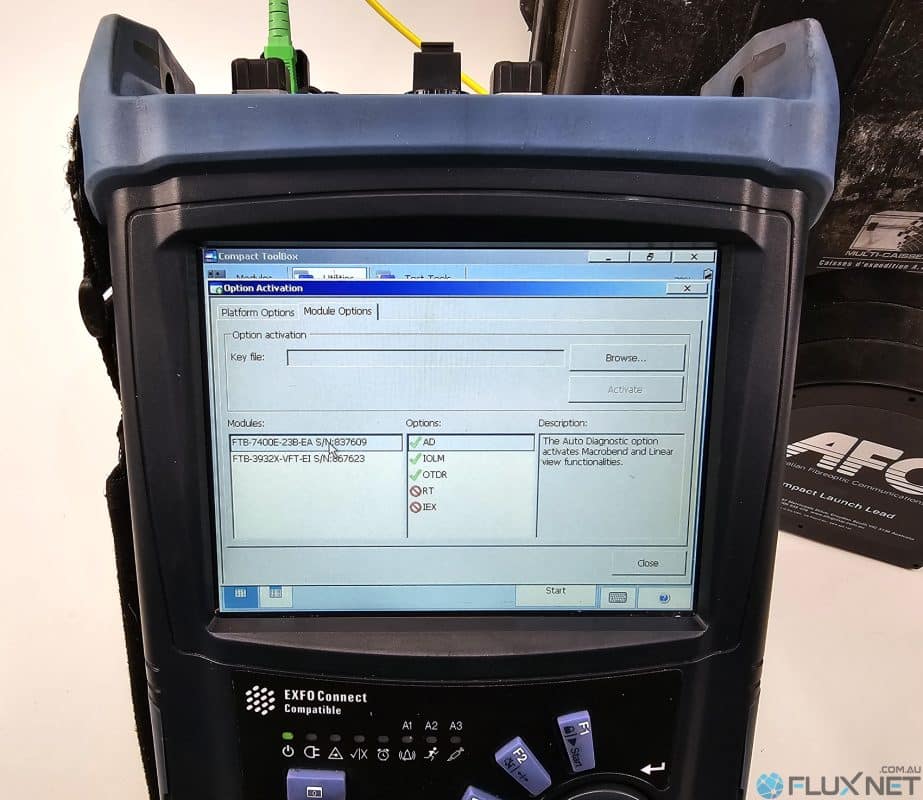 EXFO FTB-200 V2 SM 1310/1550nm 42dB FTB-7400E-23B Module IOLM OTDR ADV ...