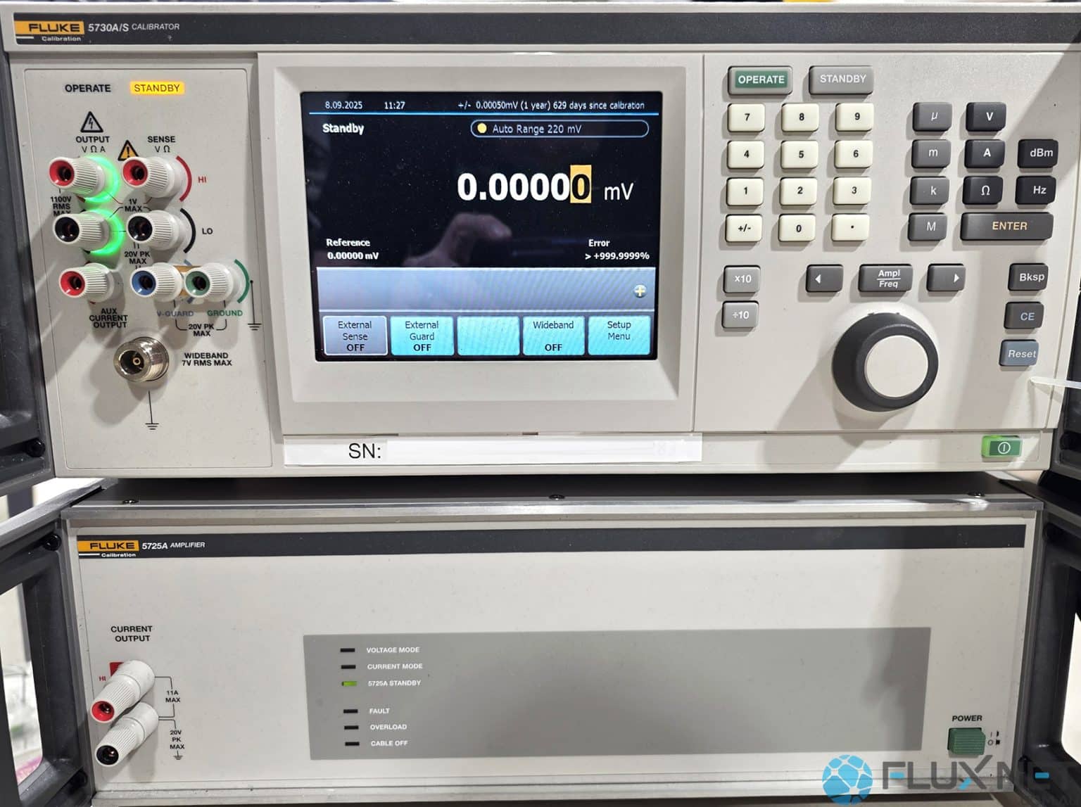 Fluke 5730A High-Performance Multifunction Calibrator + Fluke 5725A ...